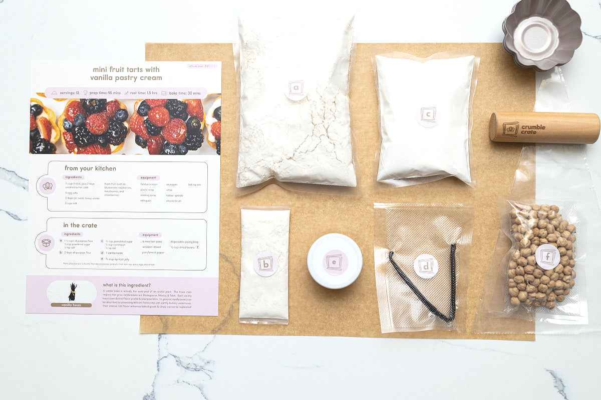 Mini Fruit Tarts with Vanilla Pastry Cream Refill Pack - Crumblecrate.com